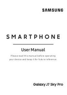 Samsung Galaxy J7 Sky Pro Printed Manual